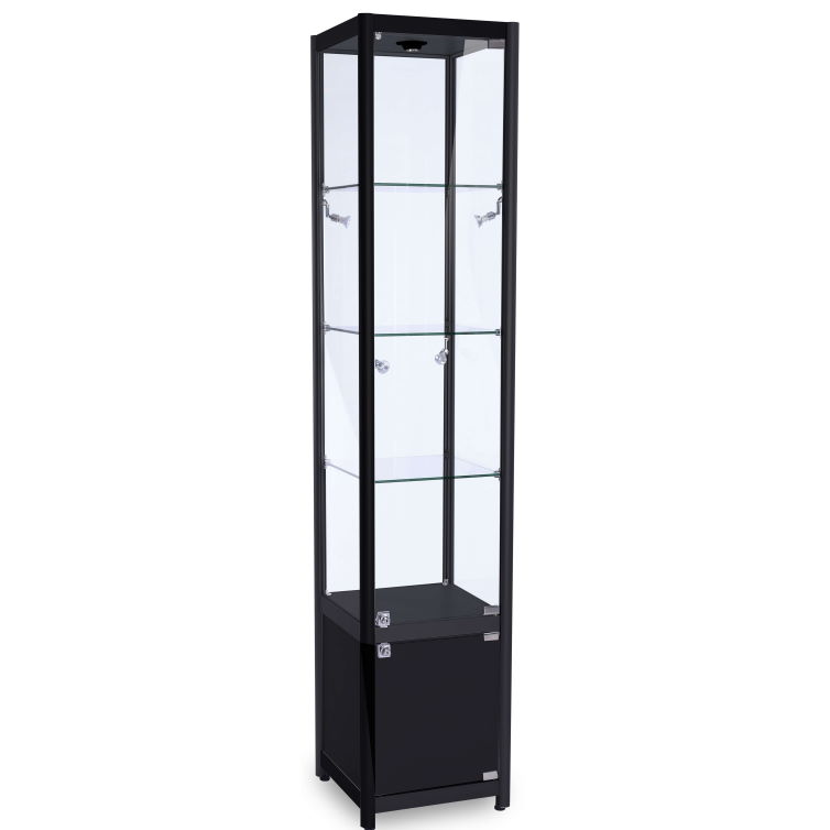 1420mm Wide Freestanding Glass Display Case - Access Displays