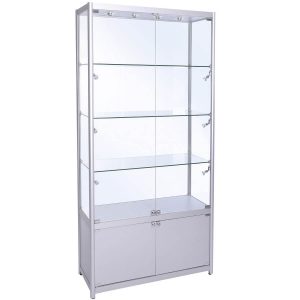 1420mm Wide Freestanding Glass Display Case - Access Displays