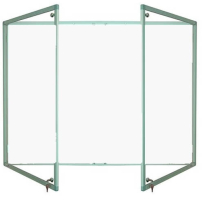 Large Lockable Magnetic Whiteboard - Access Displays