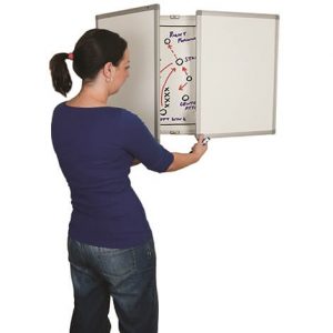 Lockable Hinged Whiteboard - Choice of Sizes - Access Displays