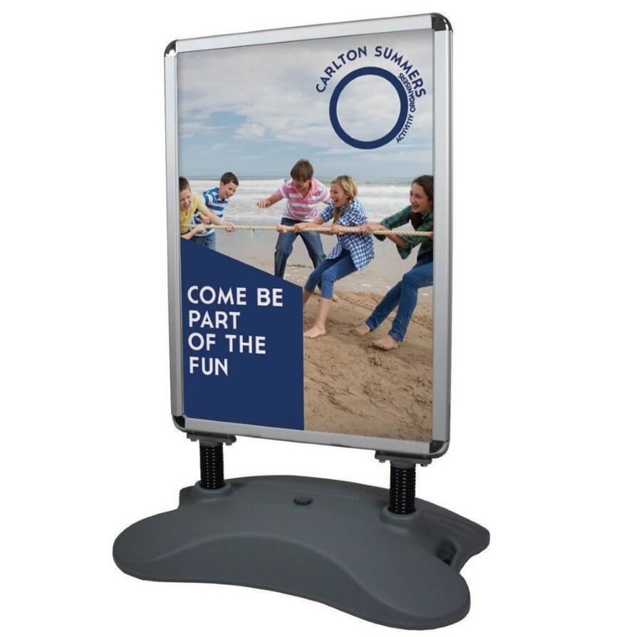 Whirlwind Pavement Sign with Printed Graphics - Access Displays
