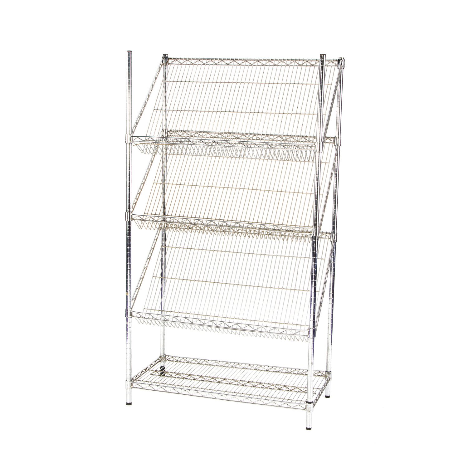 Large Chrome Literature Rack Hire - DP58 | Access Displays Ltd