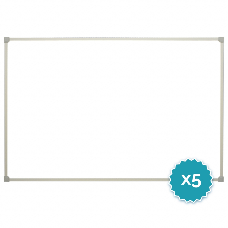 Pack of 5 Cheap Magnetic Whiteboards - Access Displays