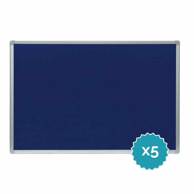 Pack of 5 Cheap Felt Notice Boards - Access Displays