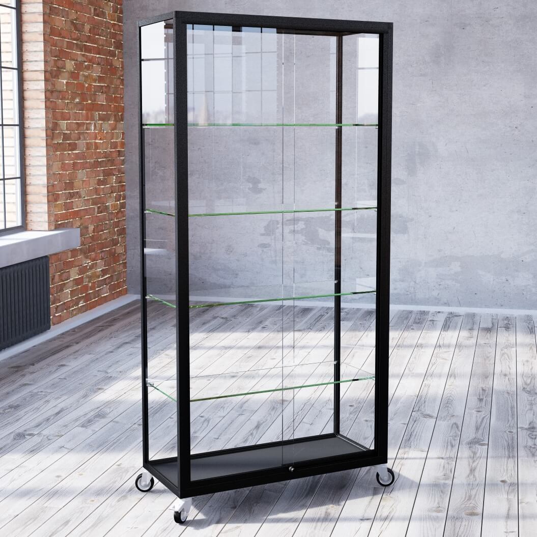 1000mm wide Glass Display Cabinet - PB013 - Access Displays