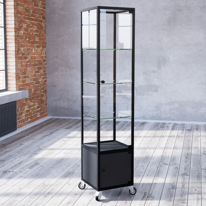 485mm wide Glass Display Cabinet - PB025 - Access Displays