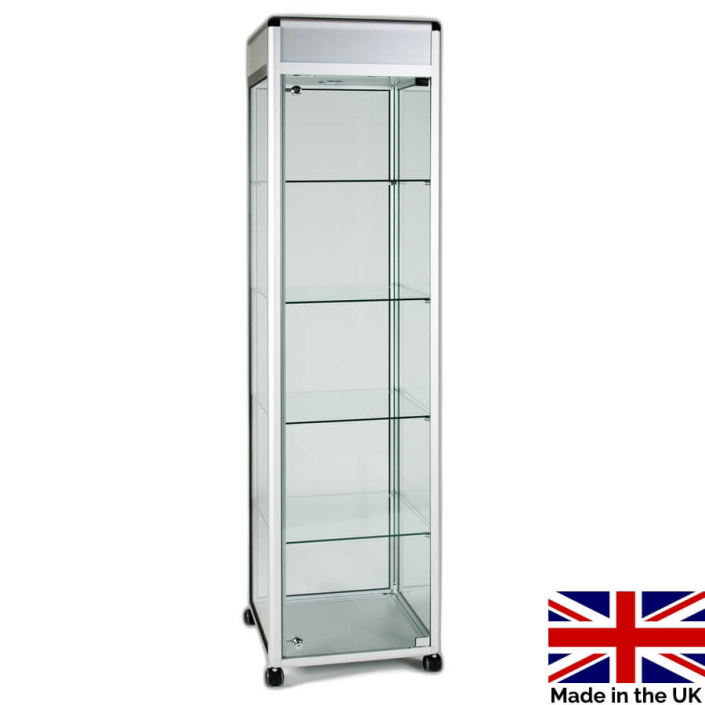 1000mm wide Glass Display Cabinet - UB013EL - Access Displays