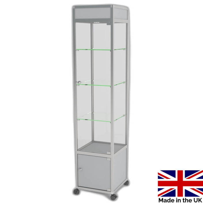 500mm wide Glass Display Cabinet - UB012ED - Access Displays
