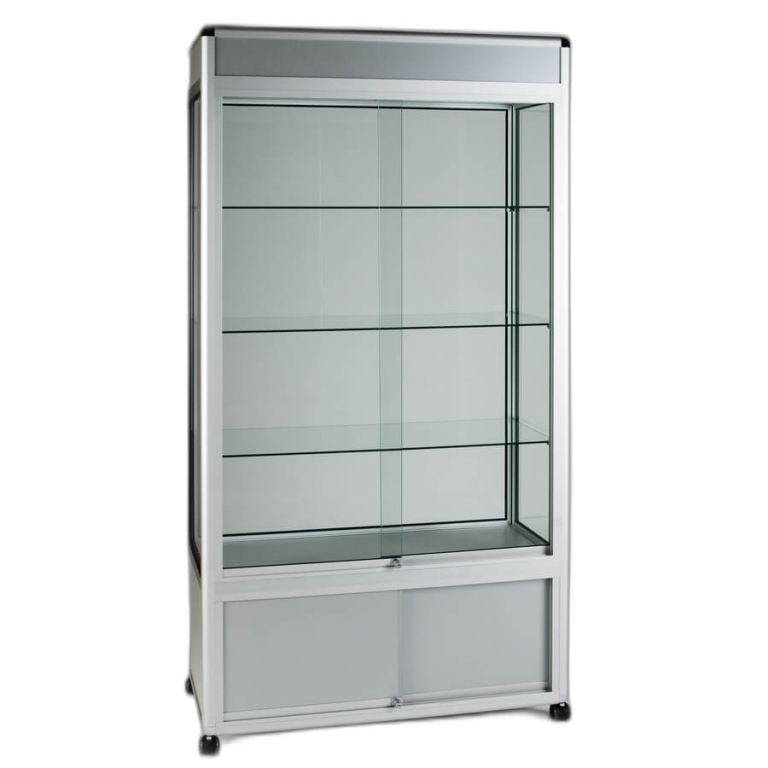 1000mm wide Glass Display Cabinet - UB015EL - Access Displays