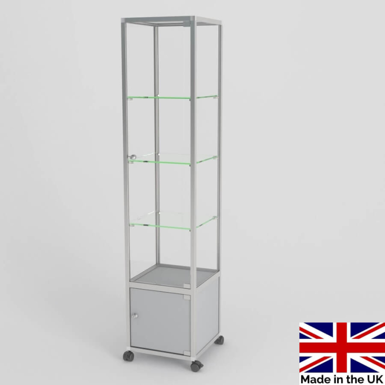 1000mm wide Glass Display Cabinet - UB026ED - Access Displays