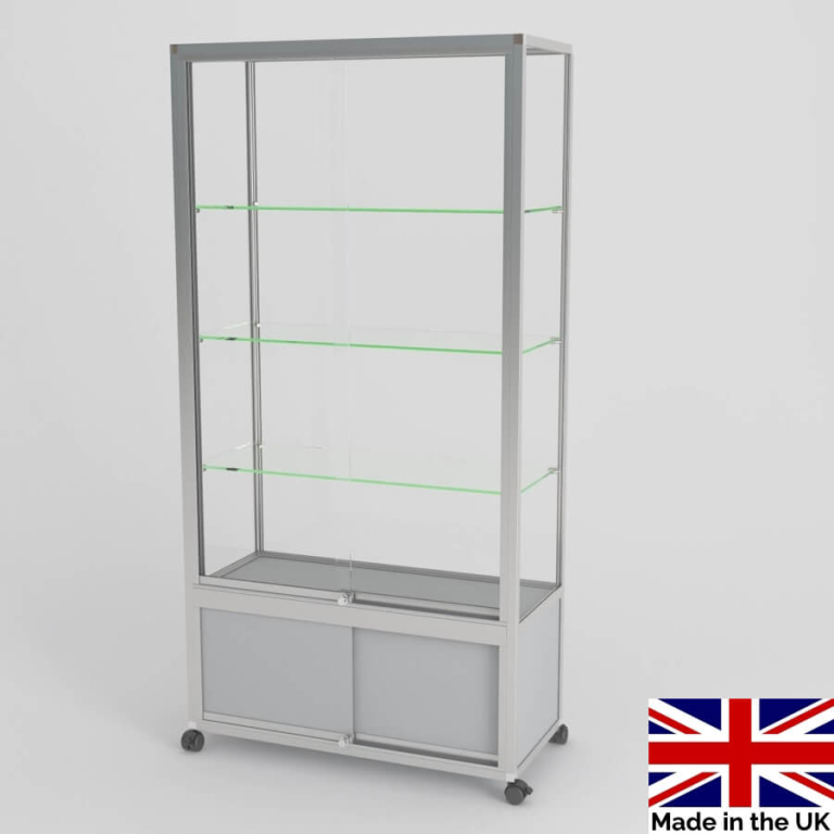 1000mm wide Glass Display Cabinet - UB026ED - Access Displays