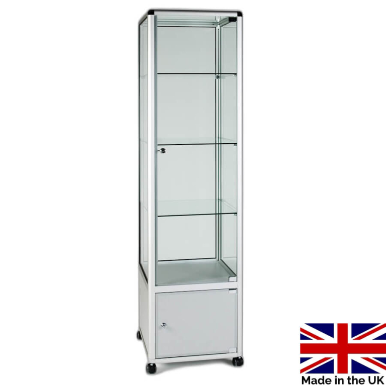 1000mm wide Glass Display Cabinet - UB026ED - Access Displays