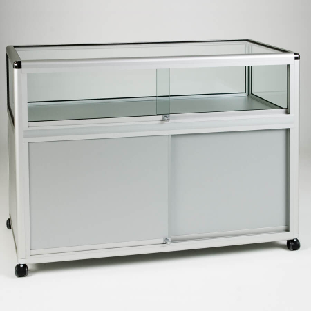 1000mm wide Glass Display Counter - UB007EL - Access Displays