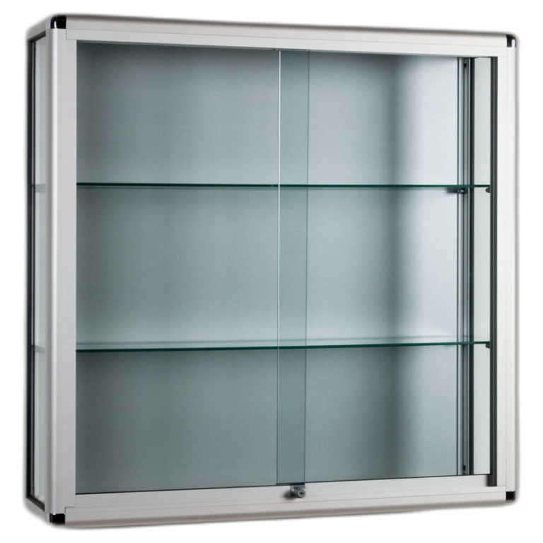 1000mm wide Wall Mount Glass Display Case - UB020EL