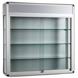 1000mm wide Wall Mount Glass Display Case - UB021EL