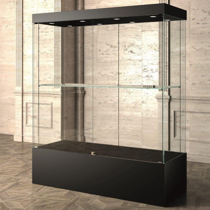 1600mm Wide Freestanding Museum Glass Display Case