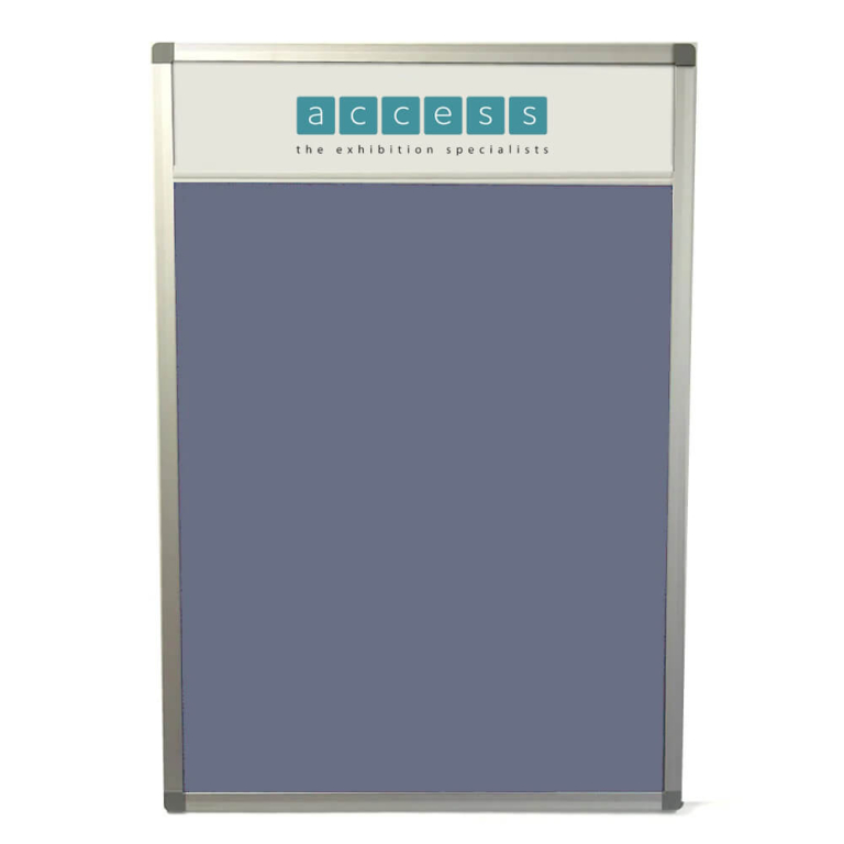 Portrait Felt Notice Board Fire Rated with Printed Header
