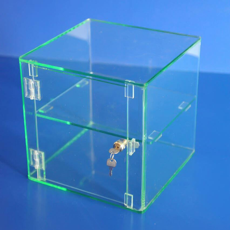 Acrylic Display Case with Glass Effect 300mm (w)