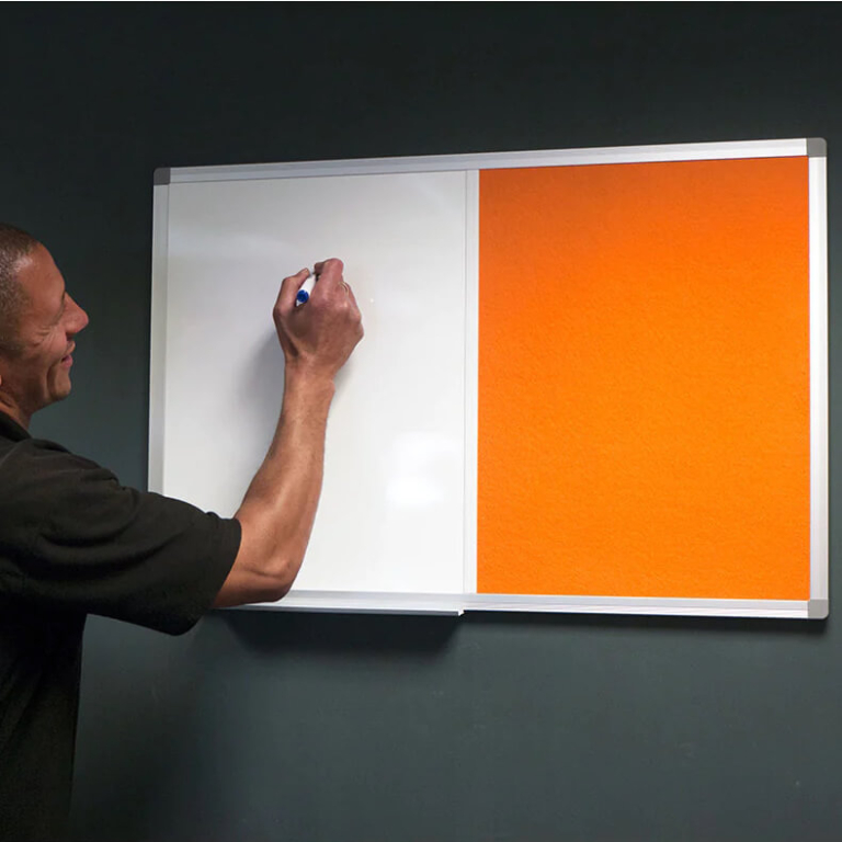 Magnetic Whiteboard and Charles Twite Notice Board Combination