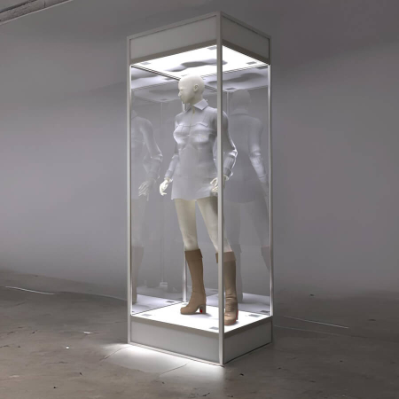 700mm wide Glass Mannequin Display Case - Access Displays