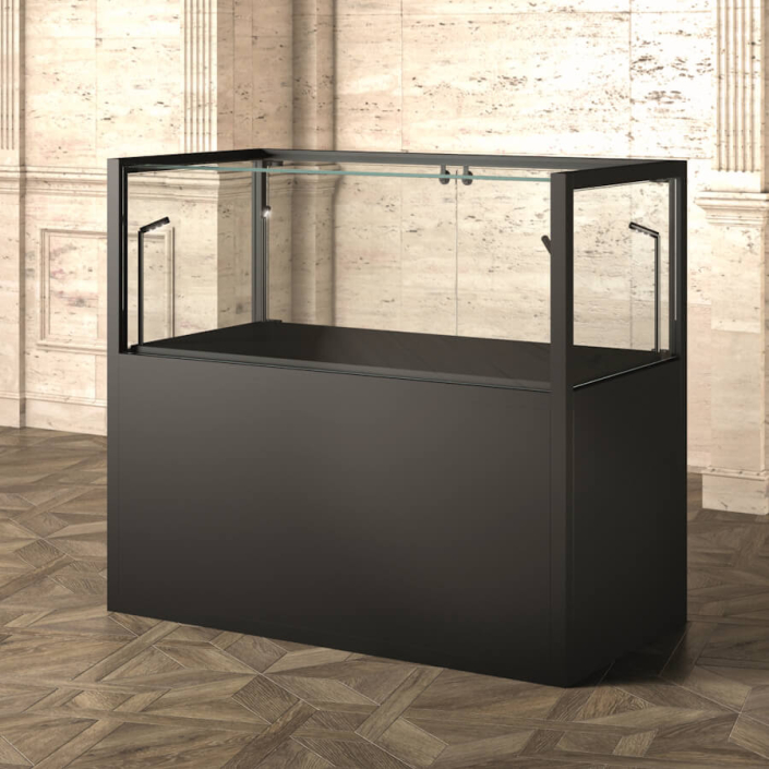 1200mm Wide Museum Glass Counter Display Case