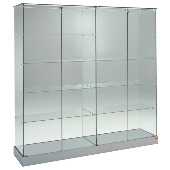 1420mm Wide Freestanding Glass Display Case - 160/C3C