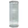 740mm Wide Freestanding Hexagonal Glass Display Case